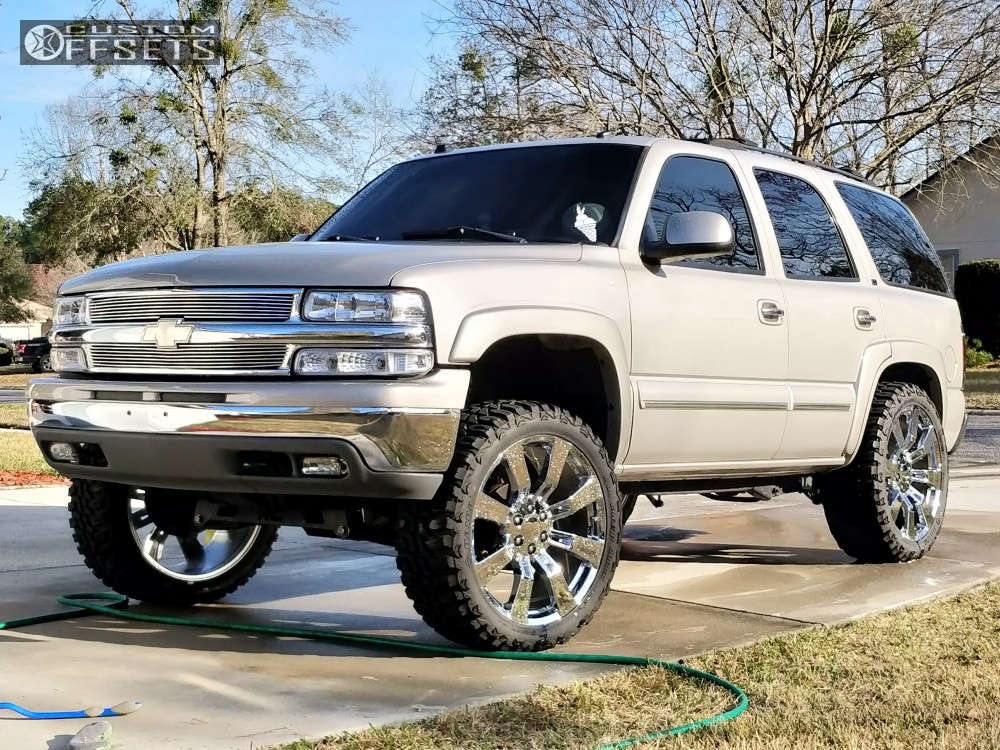 2004 Chevrolet Tahoe with 24x10 31 Wheel Replicas V1173 and 35/12.5R24 ...