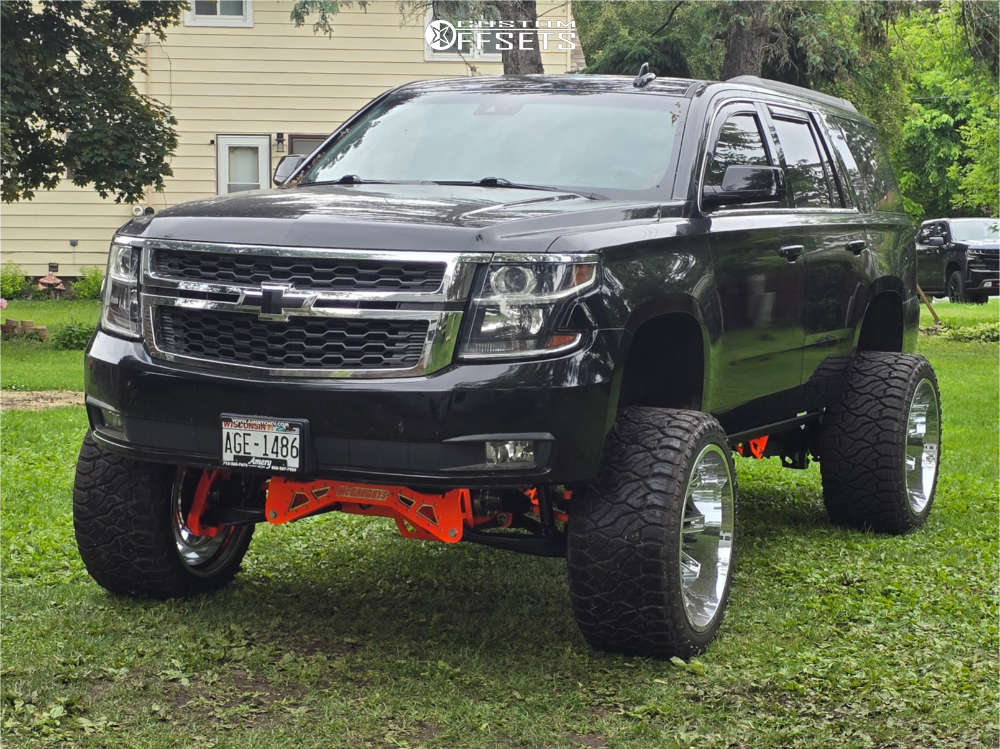 2018 Chevrolet Tahoe with 24x14 -81 ARKON OFF-ROAD Churchill and 35/14 ...