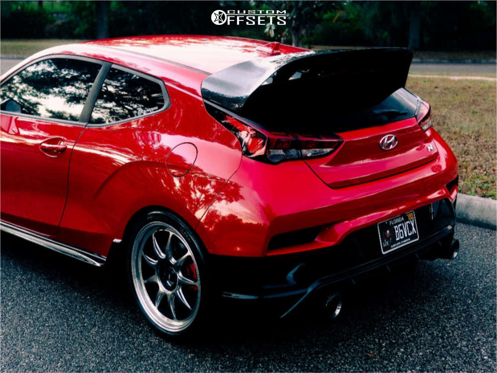 2019 Hyundai Veloster N with 19x8.5 43 Konig Countergram and 245/35R19 ...