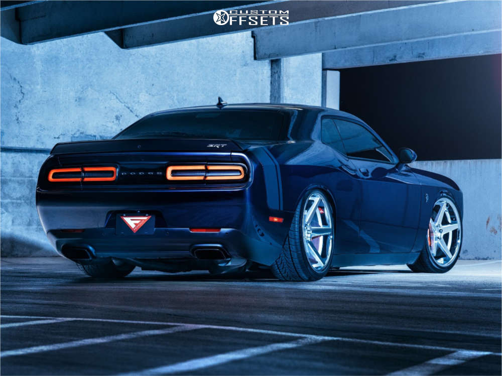 2016 Dodge Challenger with 22x9.5 12 Ferrada Fr3 and 245/35R22 Nexen ...