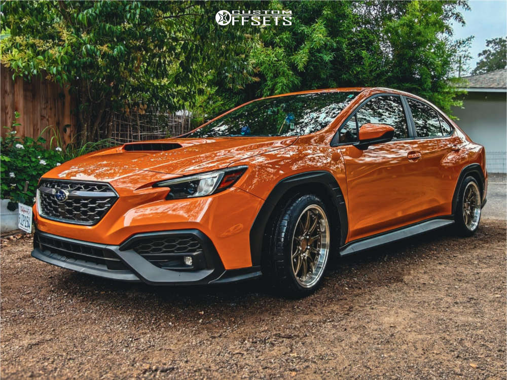 2023 Subaru WRX with 18x8.5 35 Aodhan Ds07 and 235/40R18 Continental ...