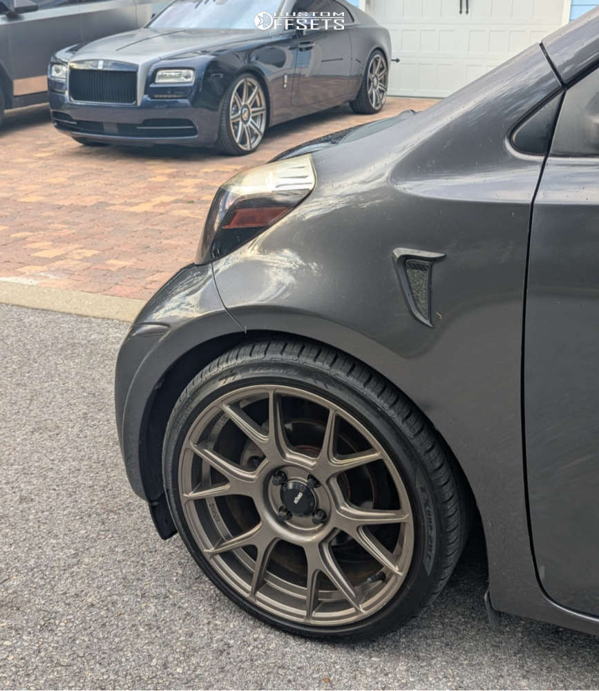 2012 Scion IQ with 17x8 45 Konig Ampliform and 205/40R17 Lexani Lxuhp ...
