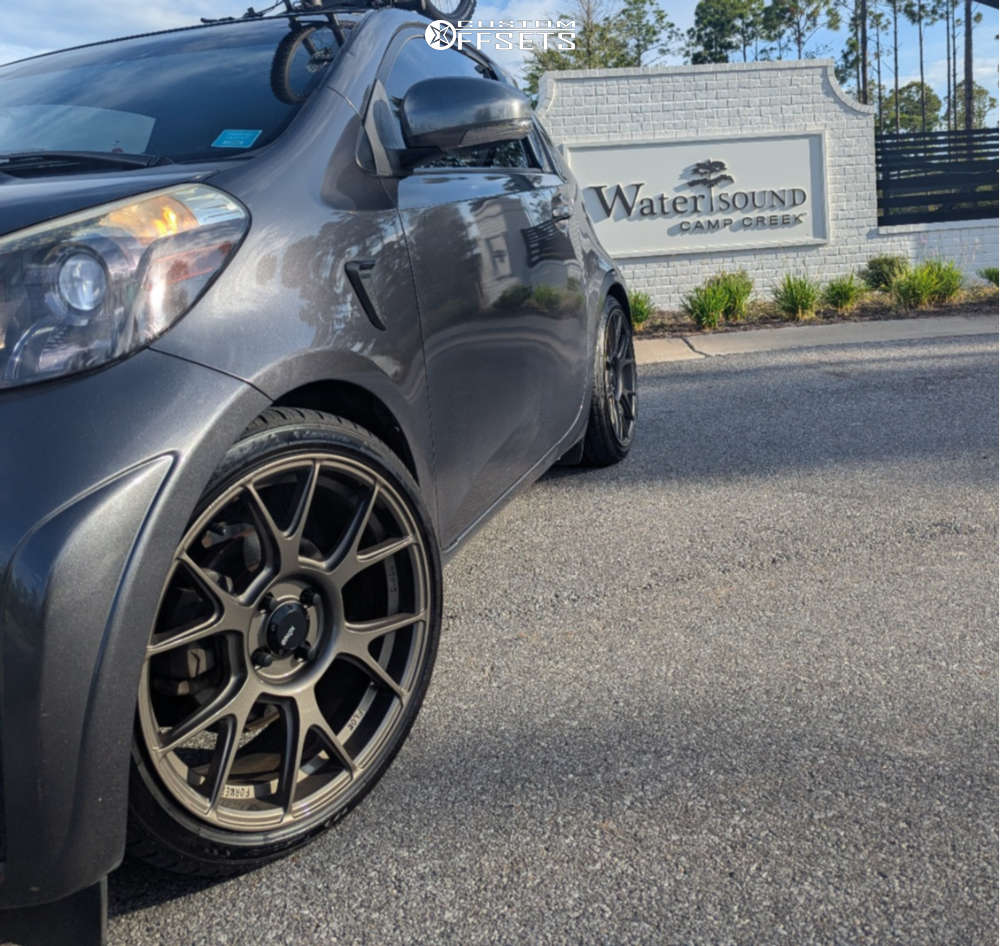 2012 Scion IQ with 17x8 45 Konig Ampliform and 205/40R17 Lexani Lxuhp ...