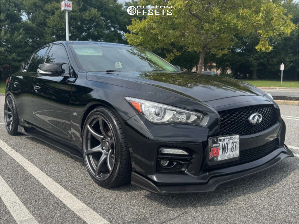 2016 INFINITI Q50 with 19x10.5 22 Kansei Tandem and 265/35R19 Lexani Lx ...