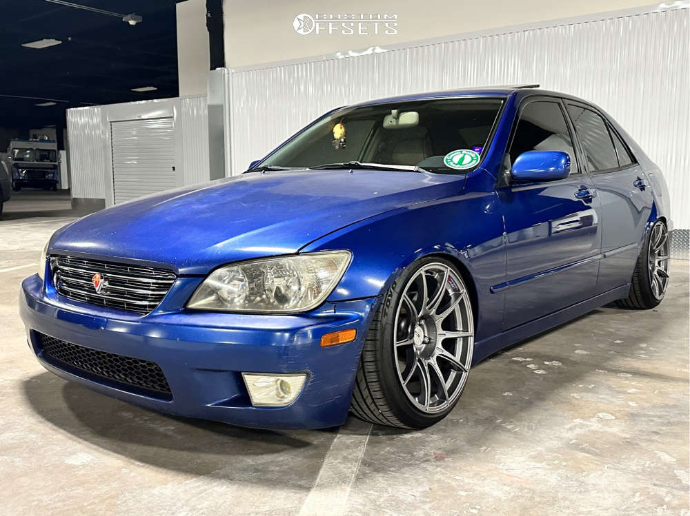 2002 Lexus IS300 with 18x9.5 22 SSR Gtx01 and 215/40R18 Toyo Tires ...