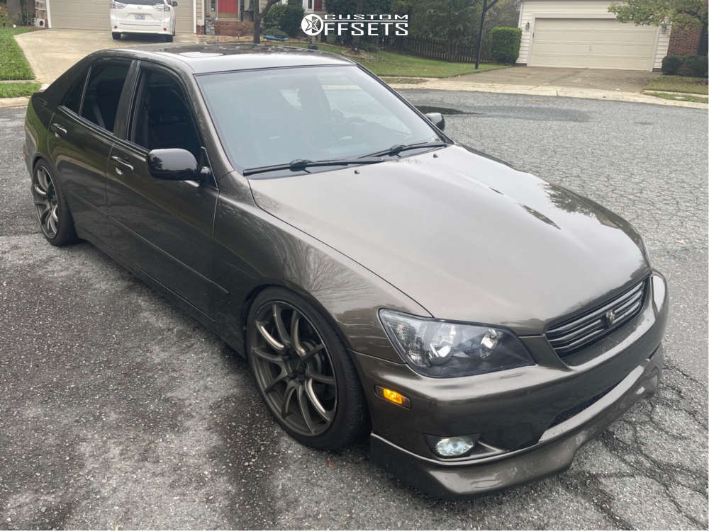 2001 Lexus IS300 with 18x8 45 WedsSport Tc-105x and 215/40R18 Hankook ...