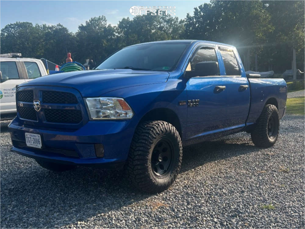 2017 Ram 1500 with 17x9 -12 American Racing Ar172 and 35/12.5R17 Radar ...