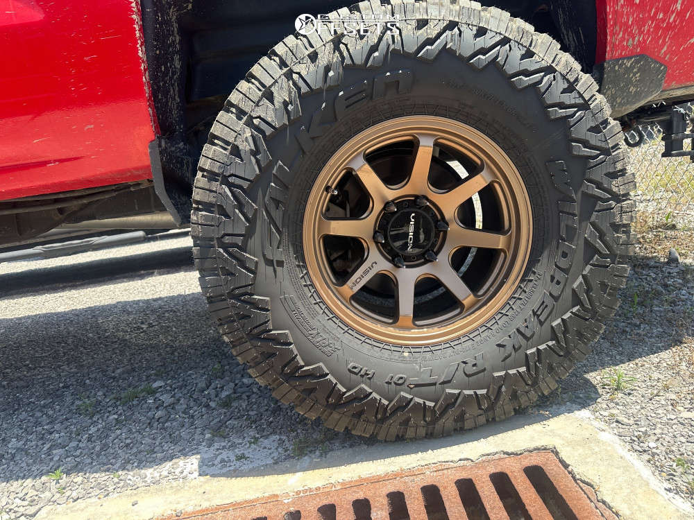 2017 Chevrolet Silverado 1500 with 17x9 -12 Vision Flow and 37/13.5R17 ...