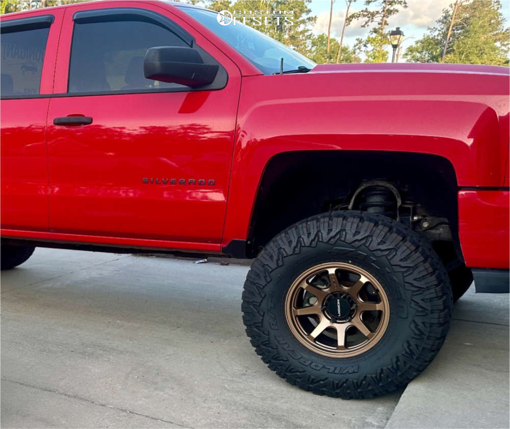 2017 Chevrolet Silverado 1500 with 17x9 -12 Vision Flow and 37/13.5R17 ...