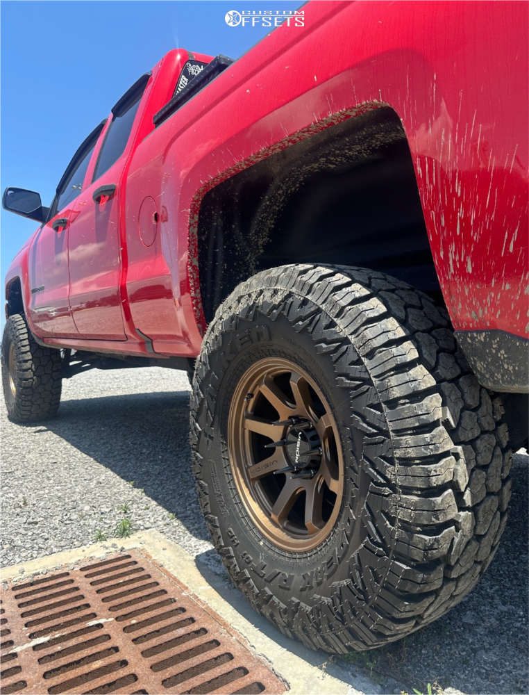 2017 Chevrolet Silverado 1500 with 17x9 -12 Vision Flow and 37/13.5R17 ...