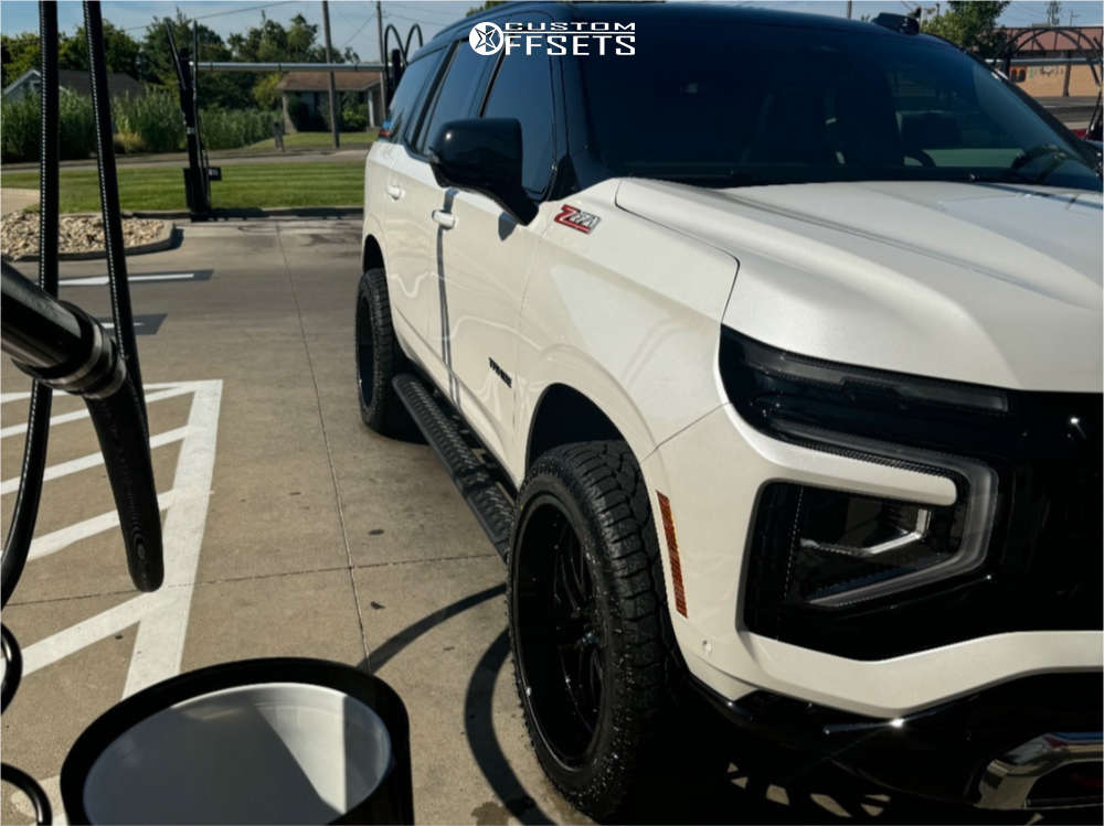 2025 Chevrolet Tahoe with 22x10 -19 TIS 565B and 275/50R22 Atturo Trail Blade ATS and Stock ...