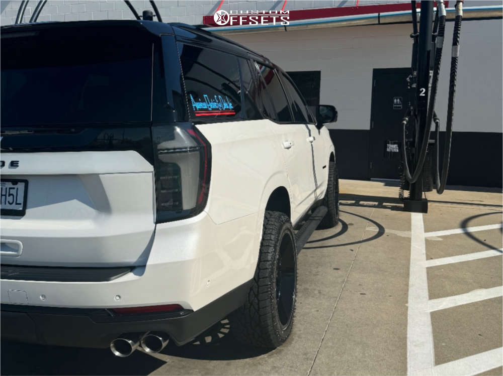 2025 Chevrolet Tahoe with 22x10 -19 TIS 565B and 275/50R22 Atturo Trail Blade ATS and Stock ...