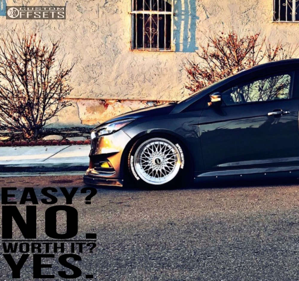 2016 Ford Focus with 18x8.5 35 BBS Rs and 245/45R18 Continental ...