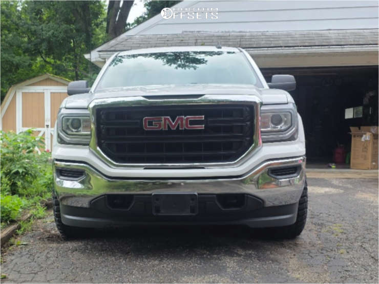 2016 GMC Sierra 1500 with 17x9 -12 Rough Country Steel Wheel and 265 ...