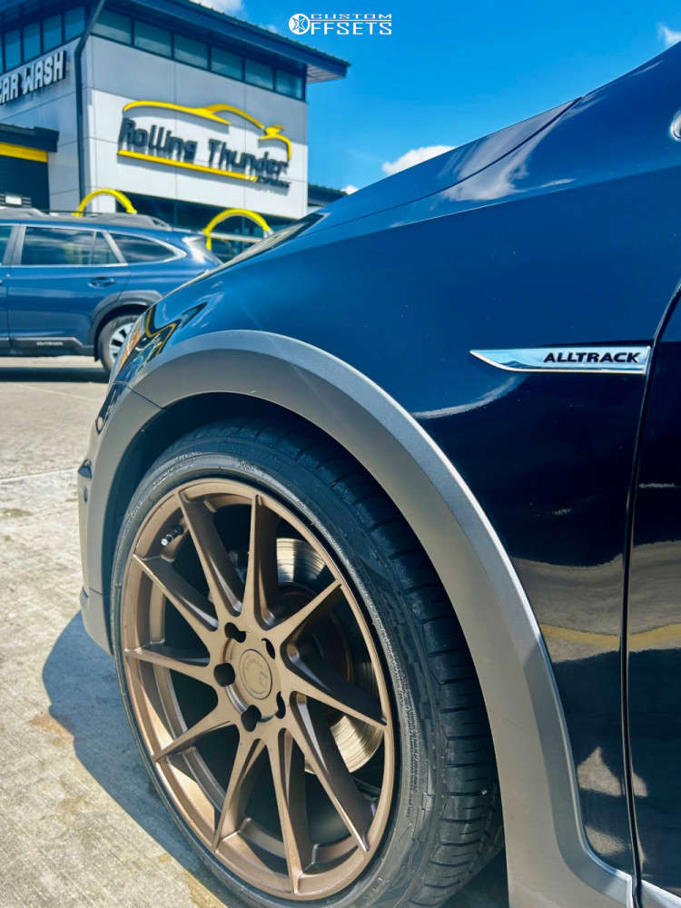 2017 Volkswagen Golf Alltrack with 18x8.5 35 Aodhan Ah09 and 225/40R18 ...