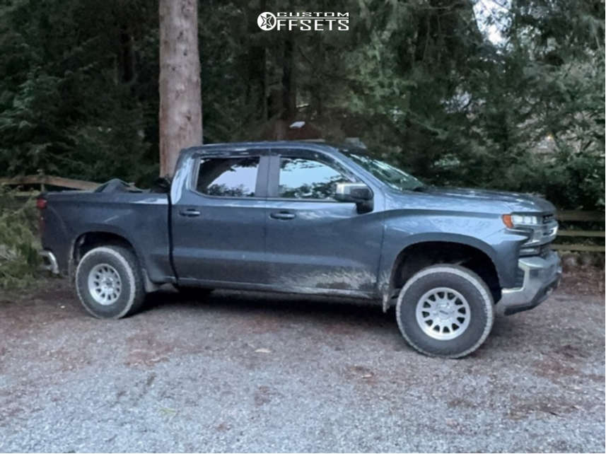 2020 Chevrolet Silverado 1500 with 17x8.5 0 Method Mr703 and 285/75R17 ...