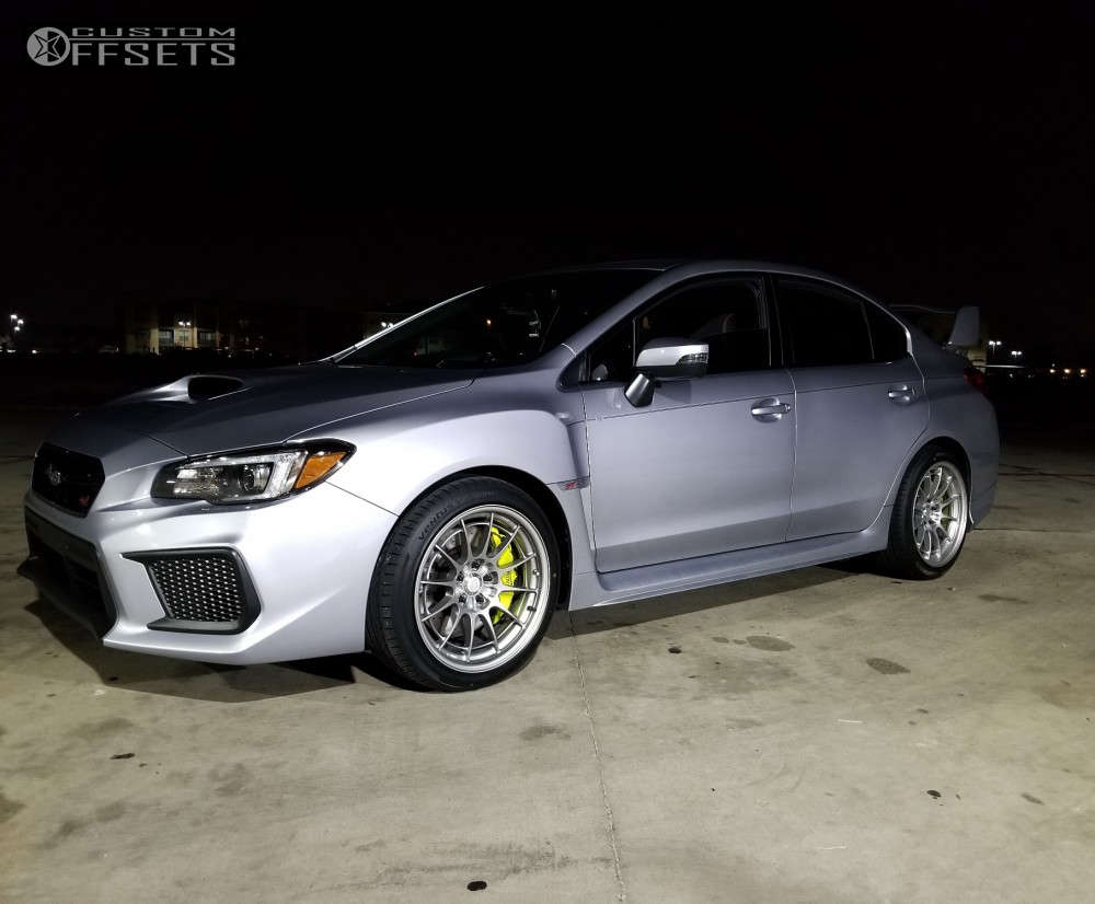 2018 Subaru WRX STI with 18x9.5 40 Enkei Nt03 and 245/40R18 Hankook ...