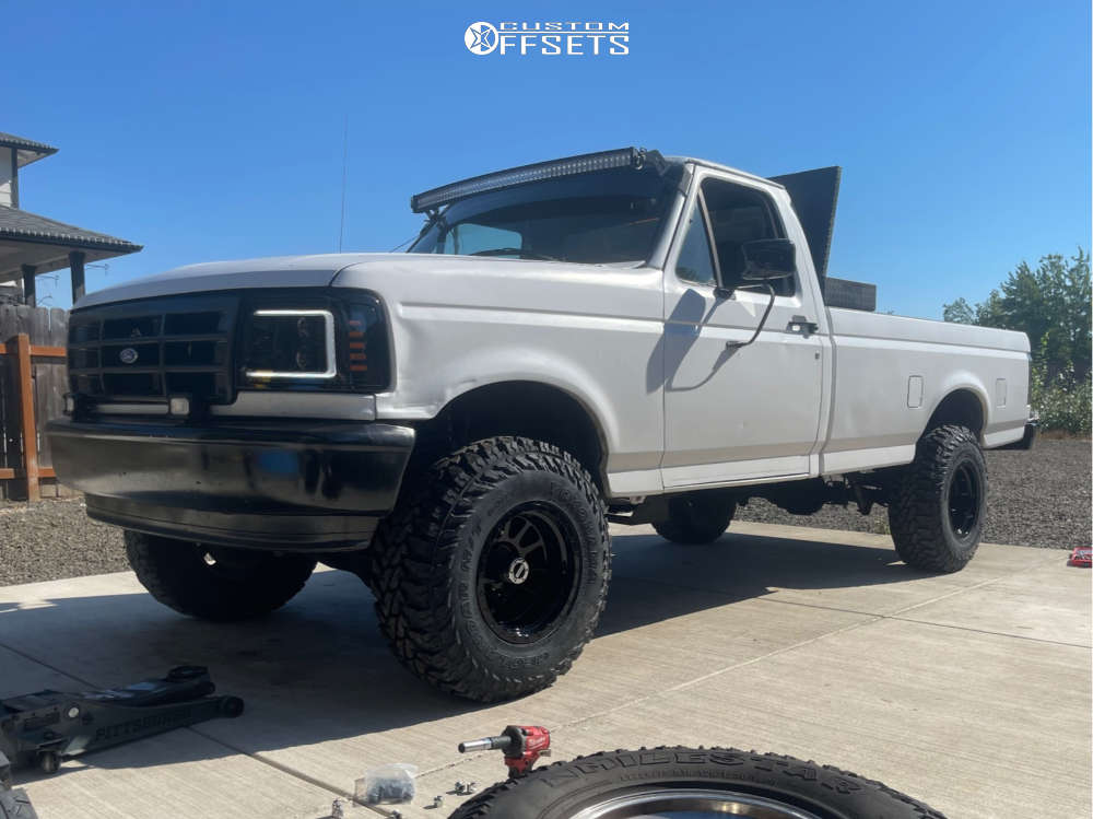 1995 Ford F-150 with 16x10 -44 Full Throttle Ft-5092 and 285/75R16 ...