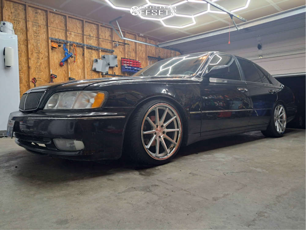1999 INFINITI Q45 with 19x9.5 20 Ferrada Fr4 and 235/35R19 Venom Power ...