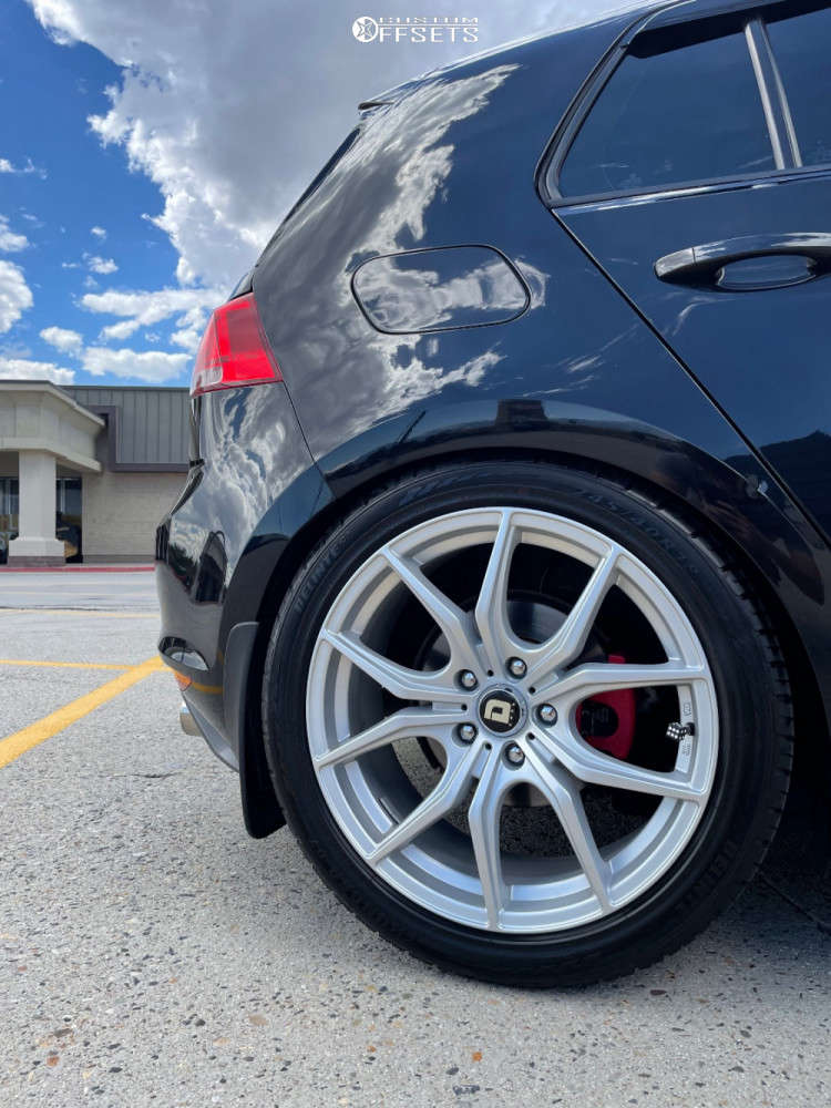 2015 Volkswagen GTI with 18x8 35 Drag Dr67 and 245/40R18 Delinte D7 ...