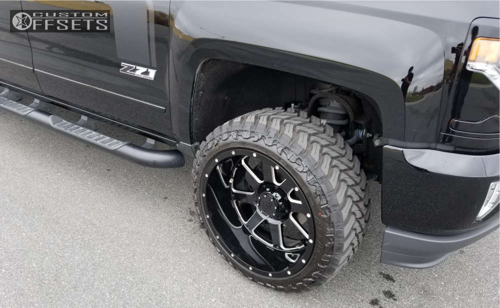 2017 Chevrolet Silverado 1500 with 22x12 -44 Gear Off-Road Big Block and 33/12.5R22 Atturo Trail ...