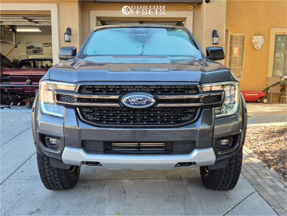 2024 Ford Ranger with 17x8.5 0 American Outlaw Dusty Road and 285/70R17 ...