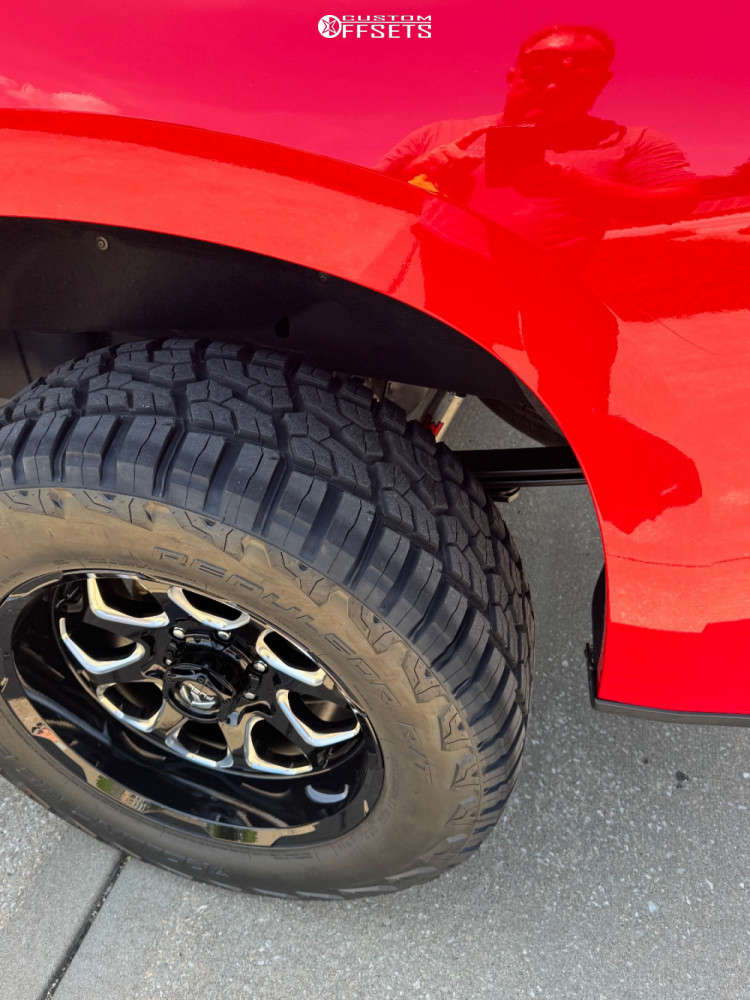 2022 Chevrolet Silverado 1500 LTD with 20x10 -18 Fuel Scepter and 35/12.5R20 RBP Repulsor Rt and ...