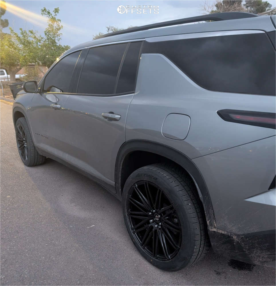 2025 Chevrolet Traverse with 22x9.5 35 Curva C48 and 275/45R22 Atturo ...