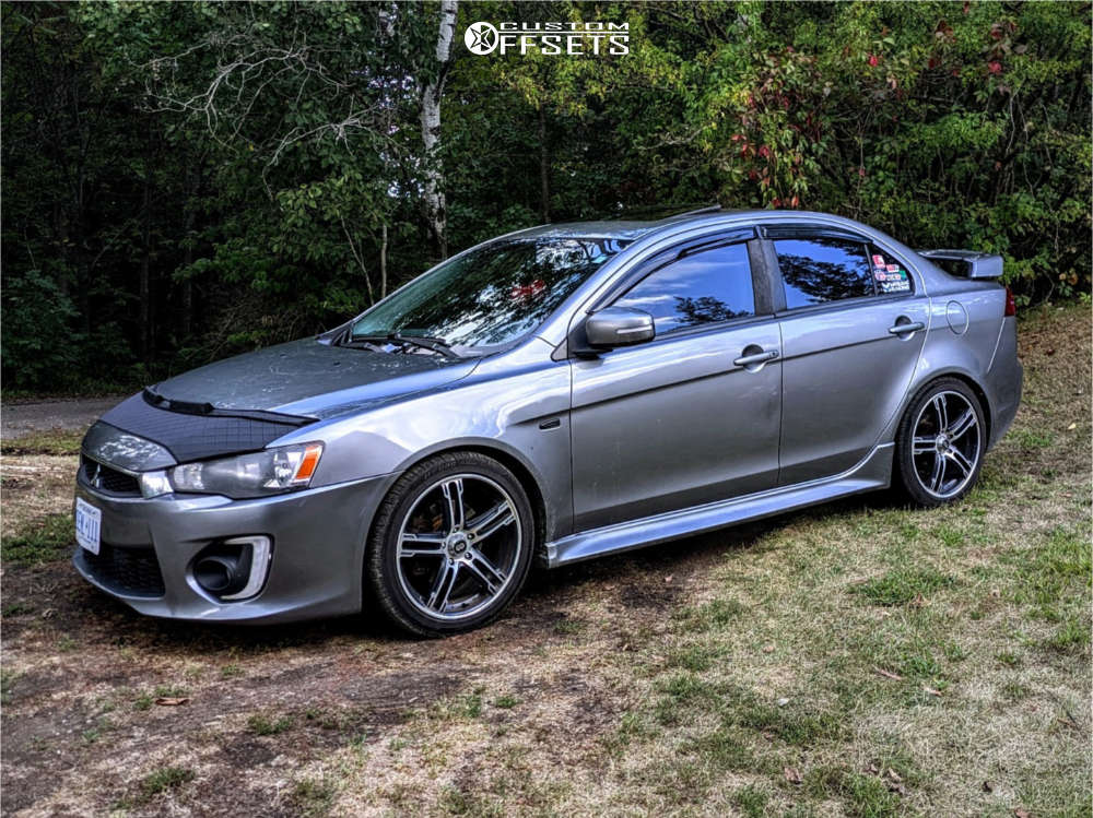 2016 Mitsubishi Lancer with 18x7.5 45 Enkei FD-05 and 215/45R18 Hifly ...