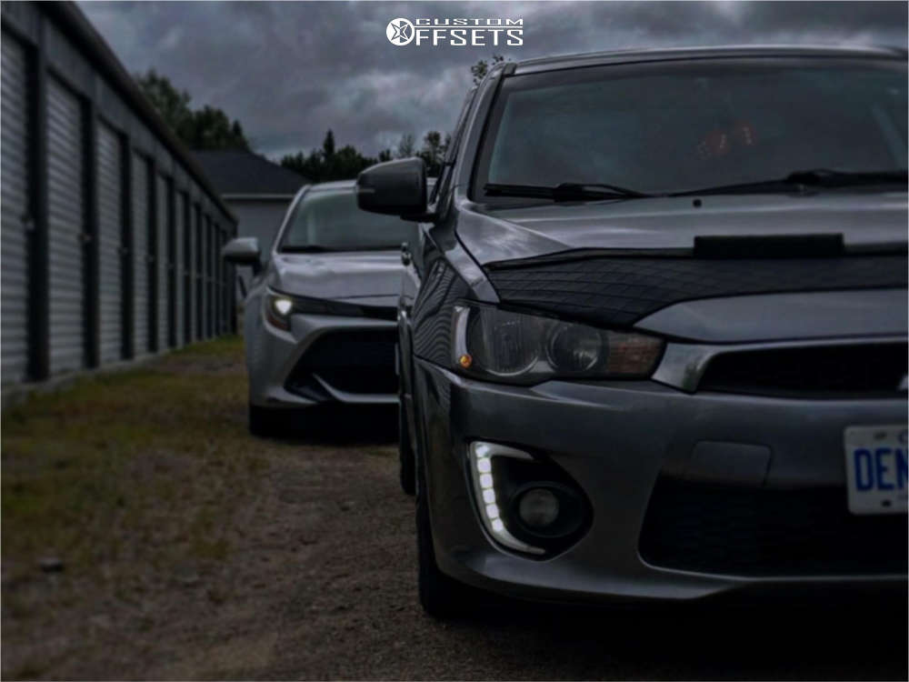2016 Mitsubishi Lancer with 18x7.5 45 Enkei FD-05 and 215/45R18 Hifly ...