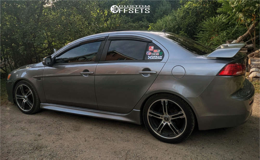 2016 Mitsubishi Lancer with 18x7.5 45 Enkei FD-05 and 215/45R18 Hifly ...