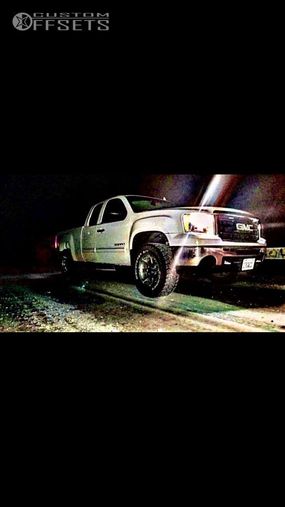 2012 GMC Sierra 1500 with 17x8 0 American Racing ATX Ledge and 295 ...