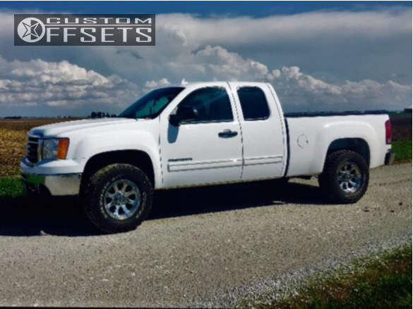 2012 GMC Sierra 1500 with 17x8 0 American Racing ATX Ledge and 295 ...