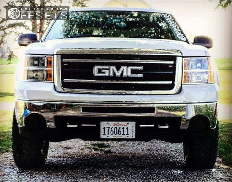 2012 GMC Sierra 1500 with 17x8 0 American Racing ATX Ledge and 295 ...