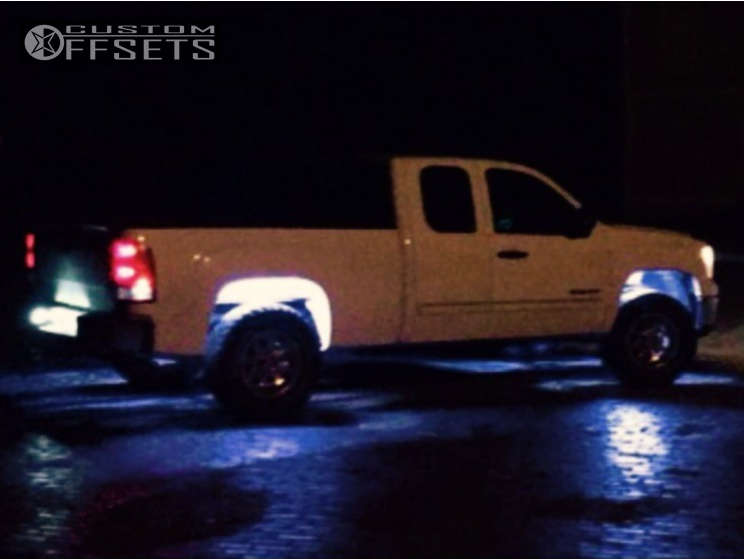 2012 GMC Sierra 1500 with 17x8 0 American Racing ATX Ledge and 295 ...