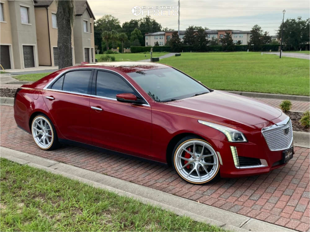2018 Cadillac CTS with 18x8.5 35 Aodhan Aff7 and 245/40R18 Accelera PHI ...