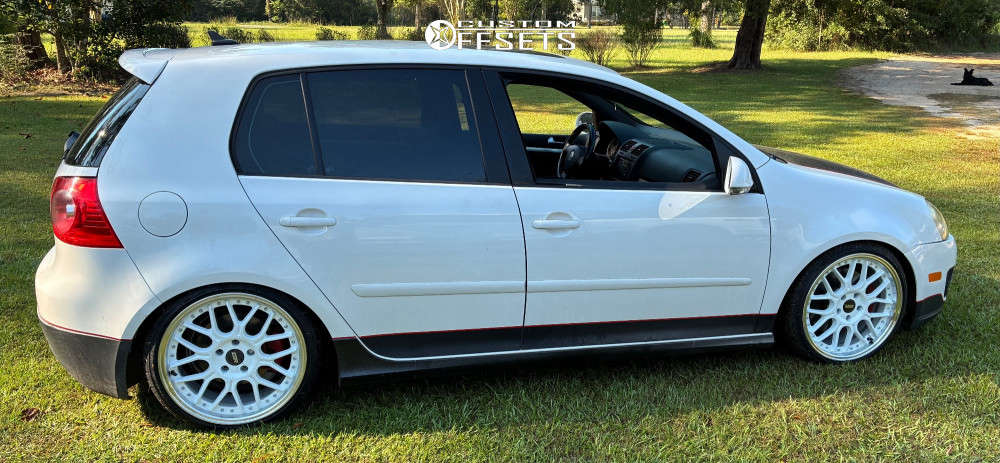 2008 Volkswagen GTI with 18x8.5 40 ESR Cs18 and 225/35R18 Lexani Lx ...