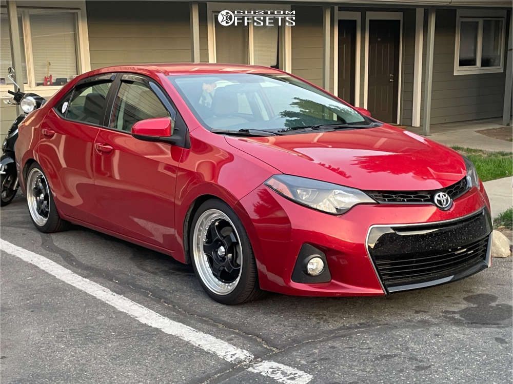 2016 Toyota Corolla with 18x8 42 Konig Ssm and 225/40R18 Continental ...