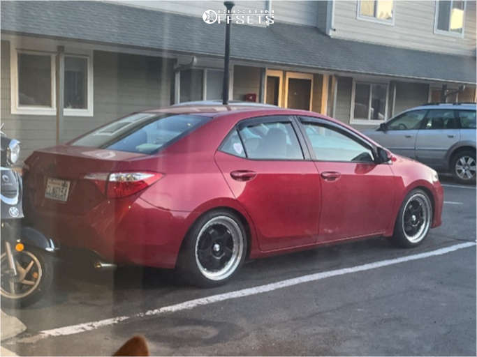 2016 Toyota Corolla with 18x8 42 Konig Ssm and 225/40R18 Continental ...