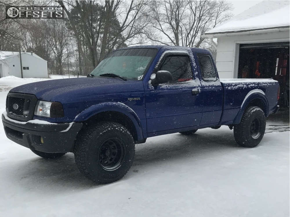 2005 Ford Ranger with 15x10 -38 Black Rock D Widow and 31/10.5R15 ...