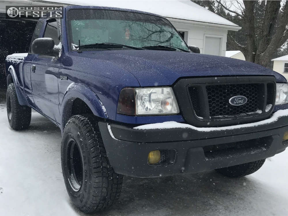 2005 Ford Ranger with 15x10 -38 Black Rock D Widow and 31/10.5R15 ...