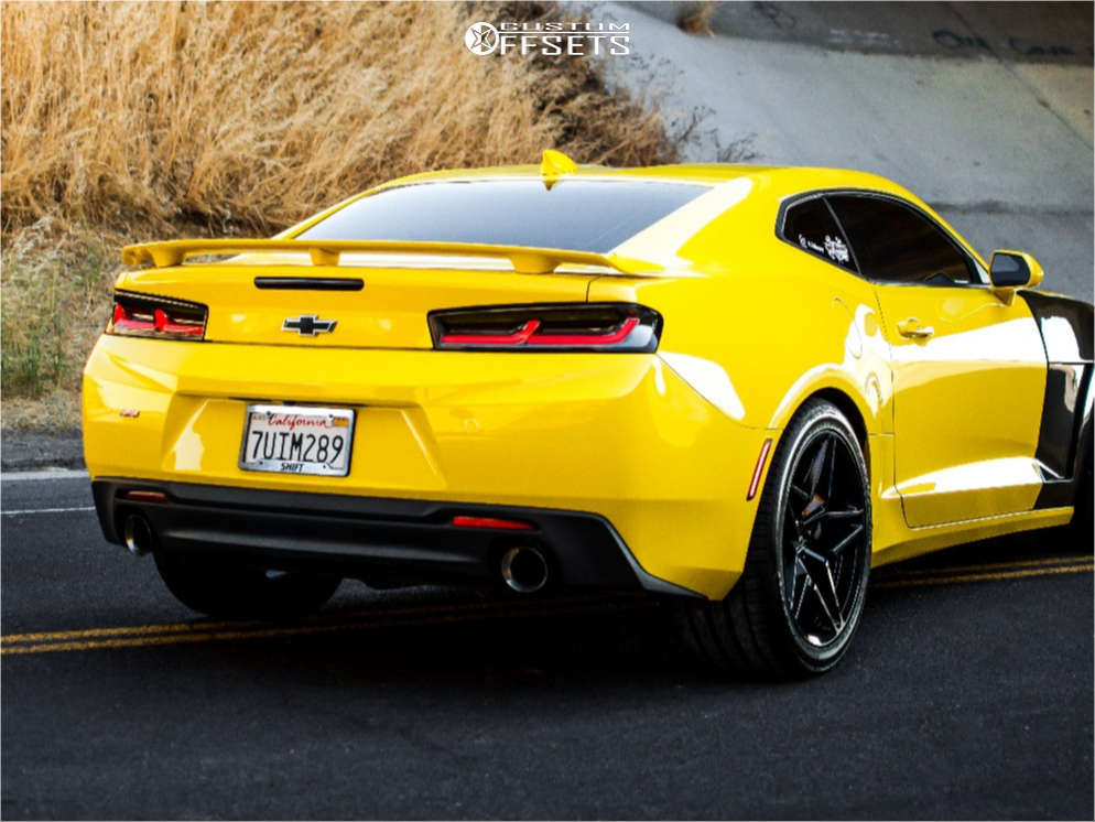 2017 Chevrolet Camaro with 20x10 23 MRR M755 and 275/35R20 Falken ...