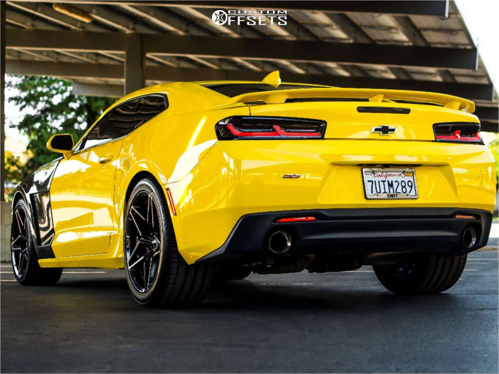 2017 Chevrolet Camaro with 20x10 23 MRR M755 and 275/35R20 Falken ...