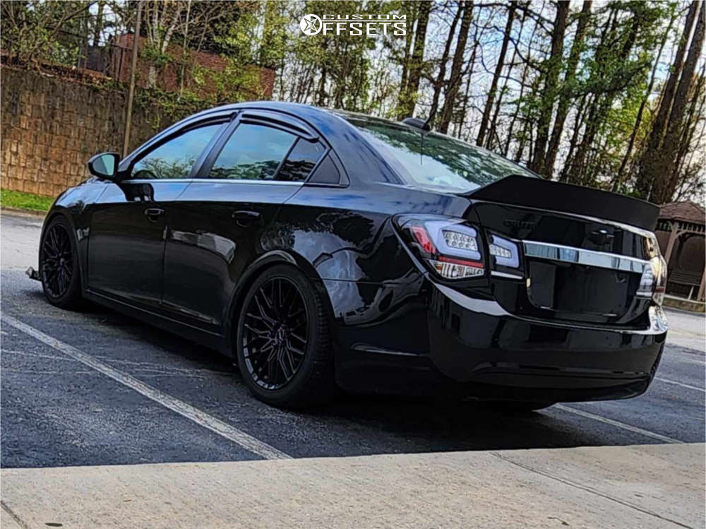 2015 Chevrolet Cruze with 18x8 38 DRW D21 and 235/45R18 Fullway Hp108 ...