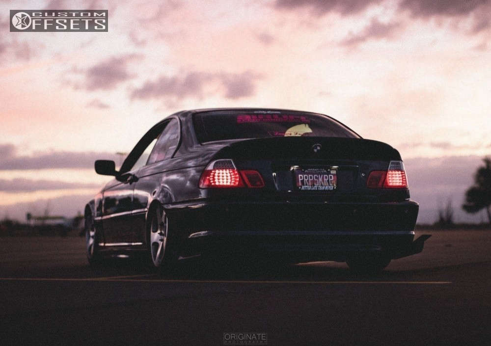 2001 BMW 330Ci with 18x8.5 35 Rotiform Tmb and 225/40R18 Michelin Pilot ...
