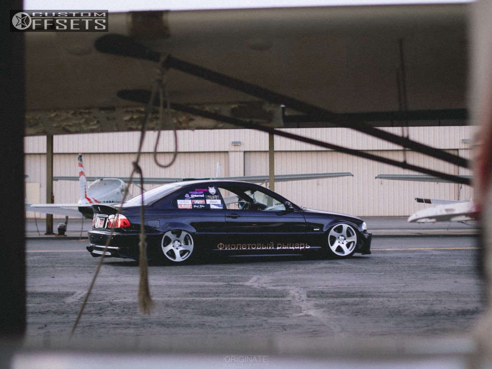 2001 BMW 330Ci with 18x8.5 35 Rotiform Tmb and 225/40R18 Michelin Pilot ...