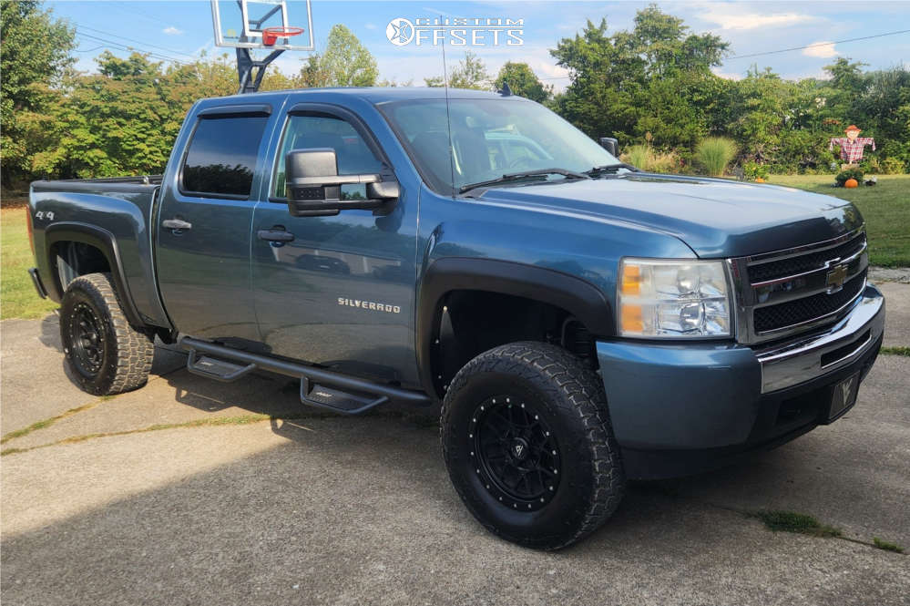 2010 Chevrolet Silverado 1500 with 17x9 0 Rock Forged Ff15 and 285 ...
