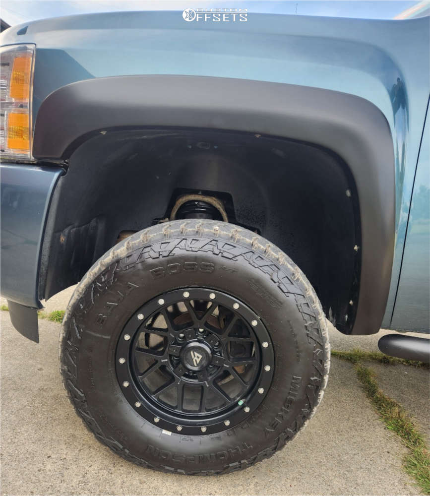 2010 Chevrolet Silverado 1500 with 17x9 0 Rock Forged Ff15 and 285 ...