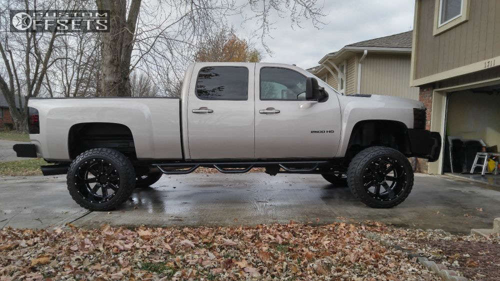 2008 Chevrolet Silverado 2500 HD with 22x14 -76 Moto Metal Mo962 and ...