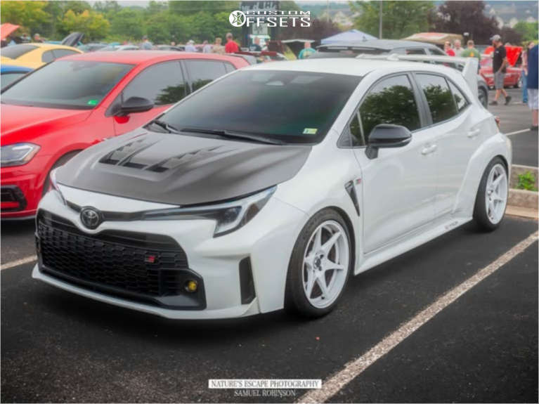 2024 Toyota GR Corolla with 18x9.5 22 Stage Wheels Knight and 245/40R18 ...